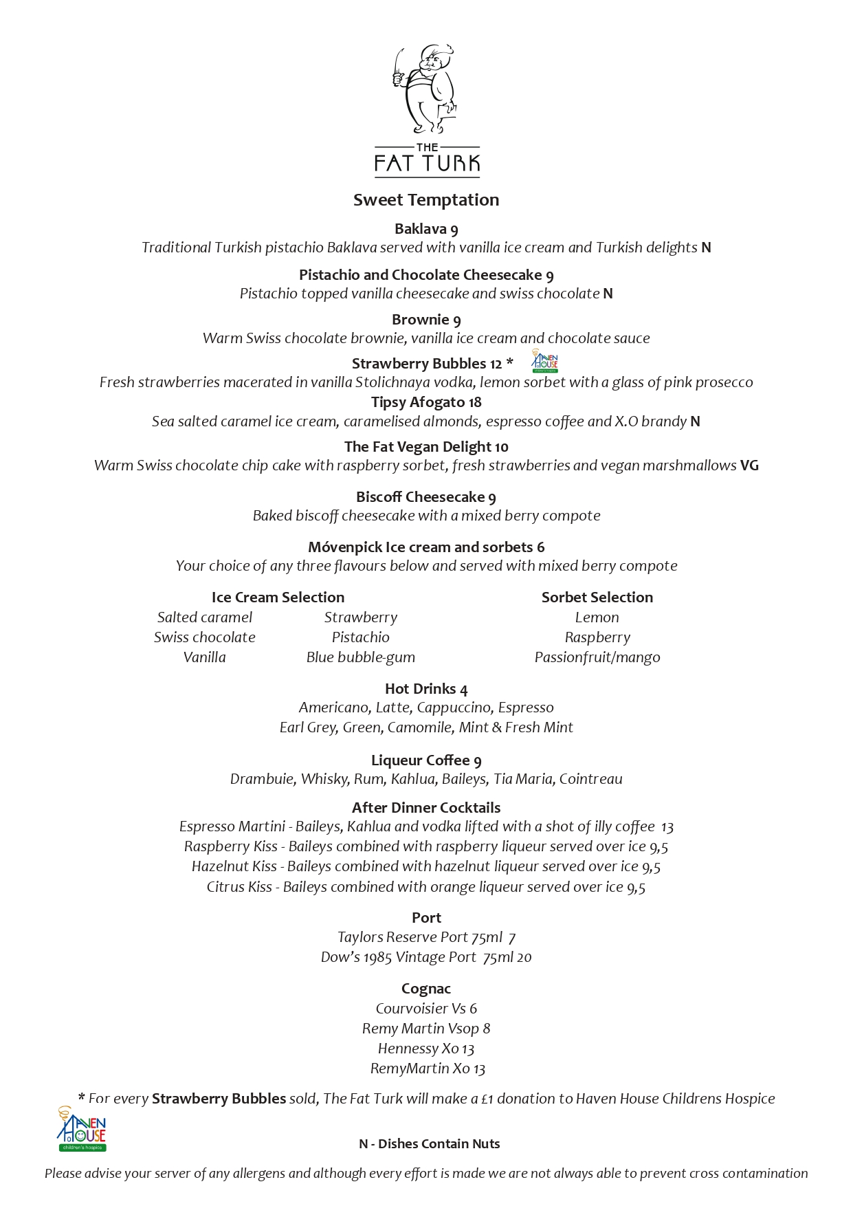 MENUS - The Fat Turk