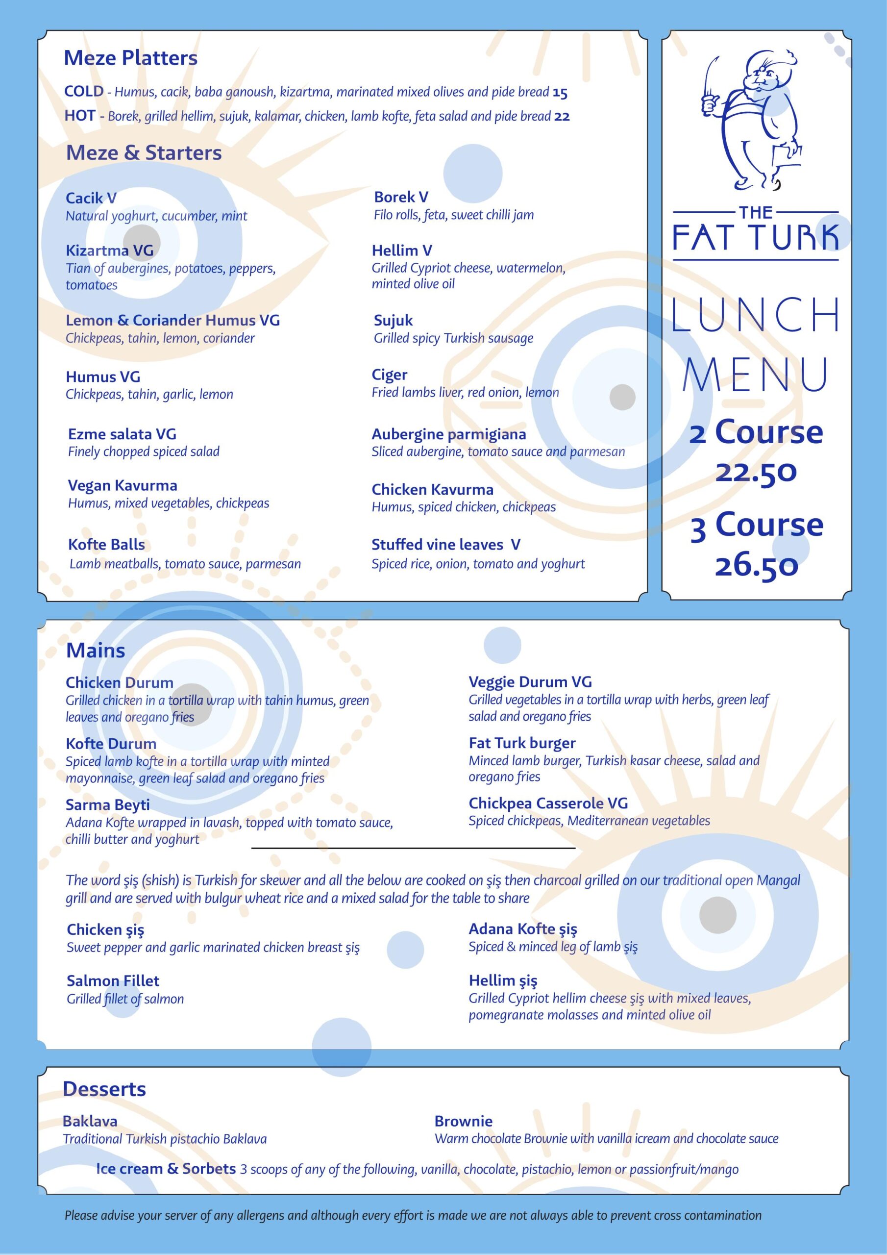 MENUS - The Fat Turk