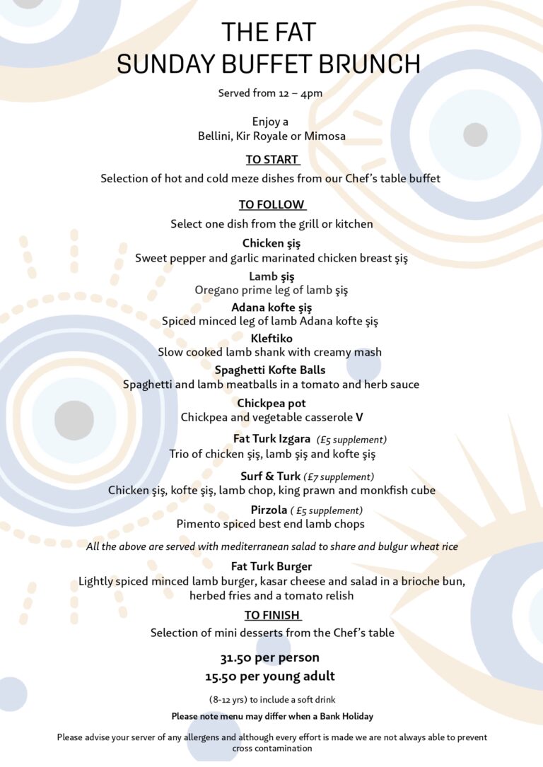 MENUS - The Fat Turk